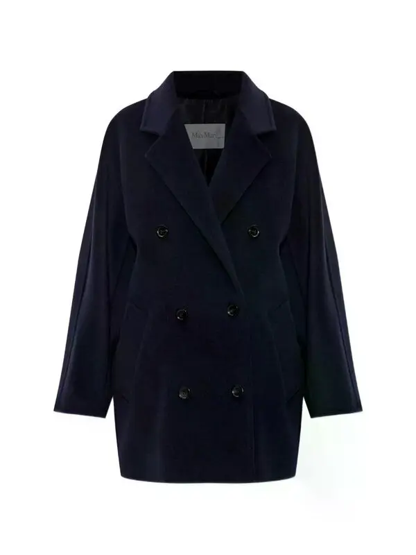 Max Mara Double-breasted Coat - Blue