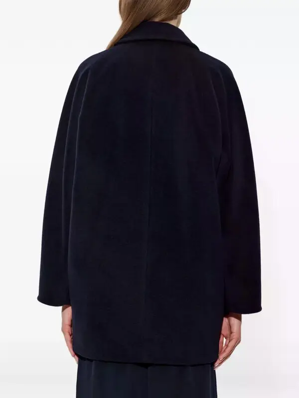 Max Mara Double-breasted Coat - Blue