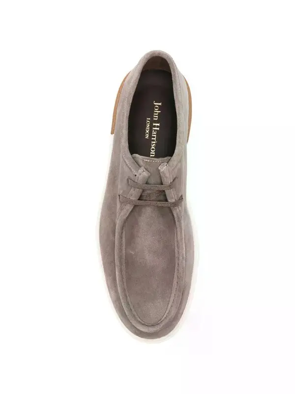 JOHN HARRISON Lace-up Suede Loafers