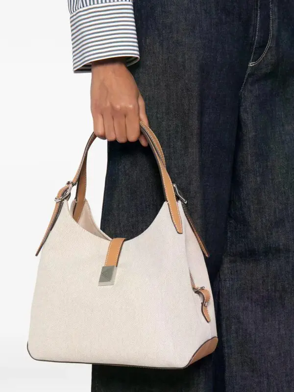 Kate Spade New York Canvas Tote Bag With Leather Trim