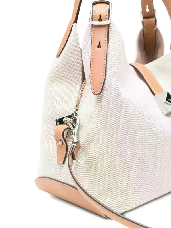 Kate Spade New York Canvas Tote Bag With Leather Trim