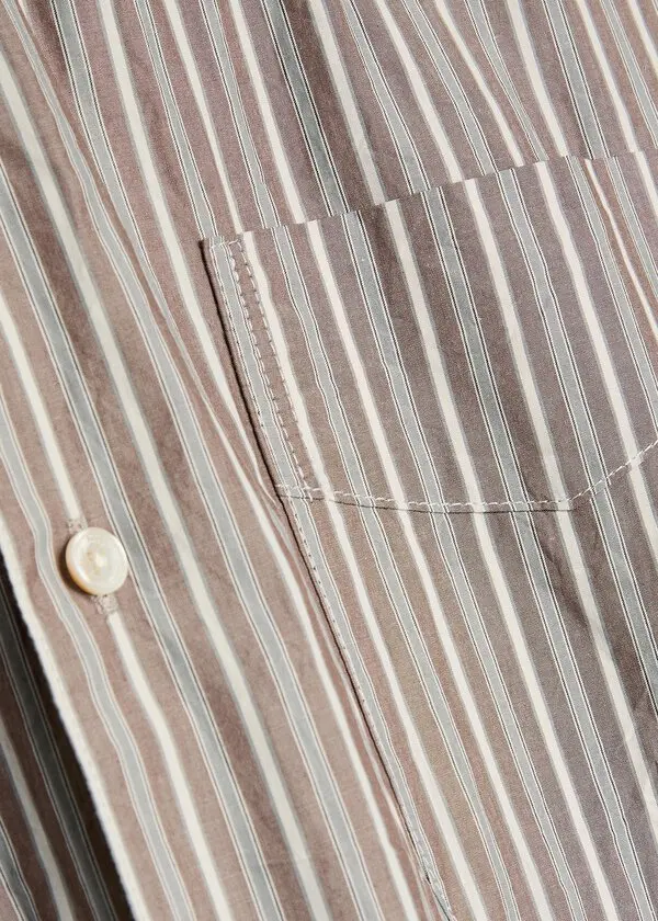 FORET Striped Cotton Shirt