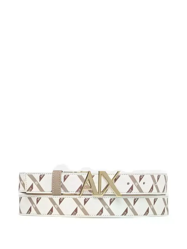 Armani Exchange Reversible Belt With Gold-tone Hardware