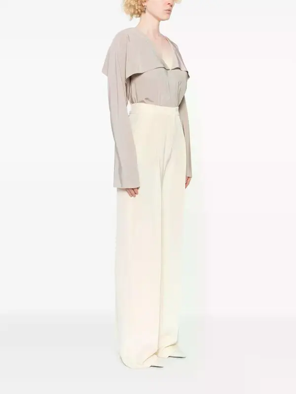 Max Mara Silk Crepe De Chine Trousers