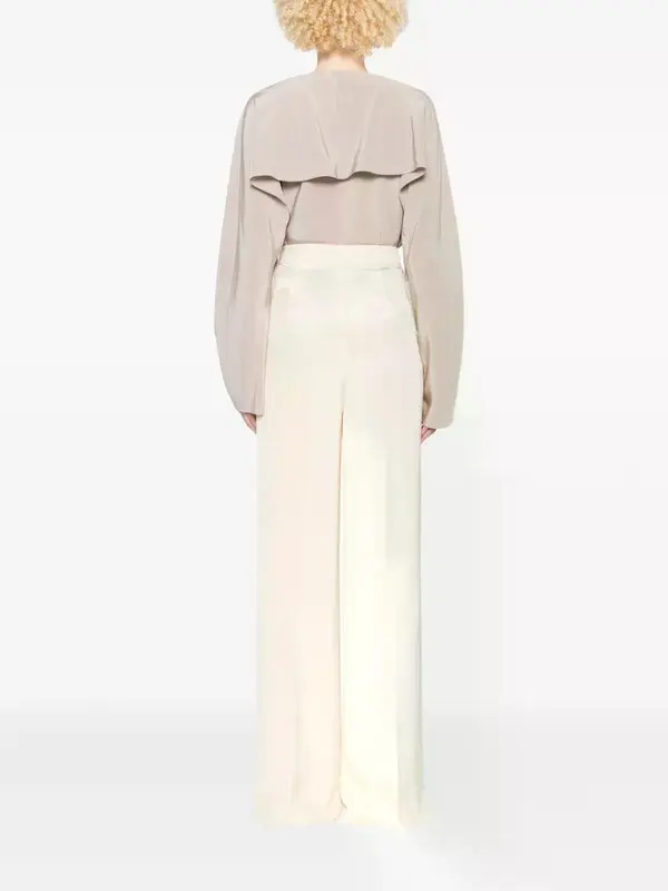 Max Mara Silk Crepe De Chine Trousers
