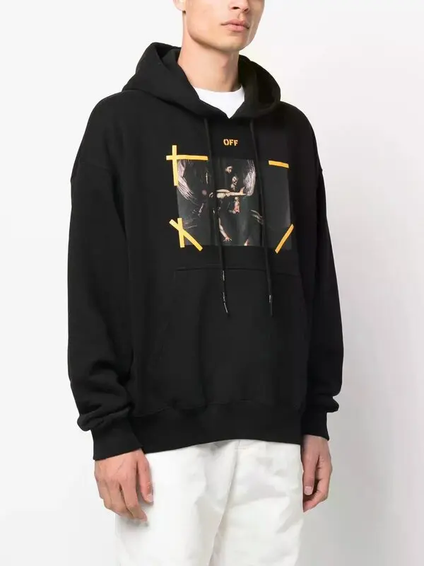 Off-White Arrows Caravaggio Print Hoodie