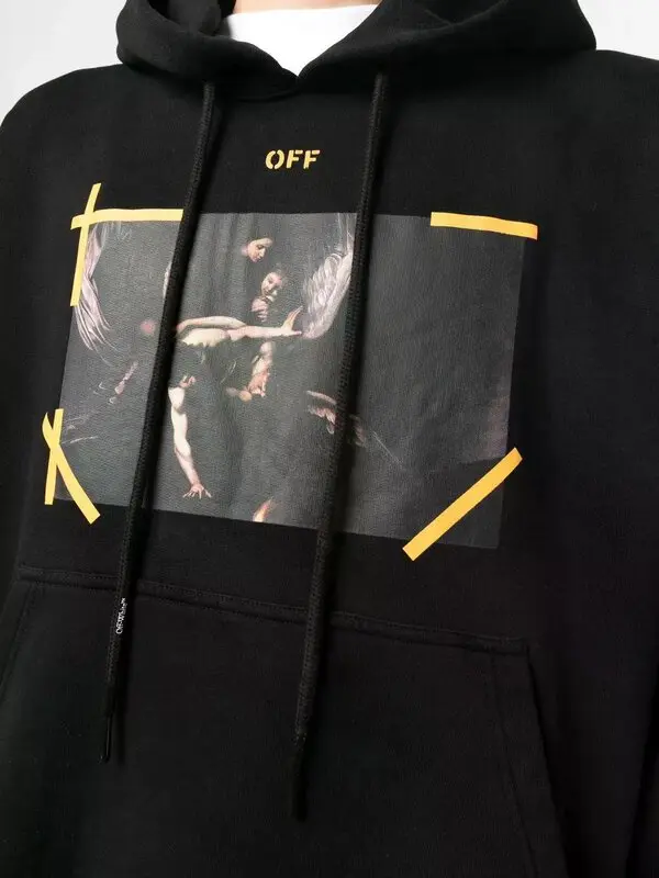 Off-White Arrows Caravaggio Print Hoodie