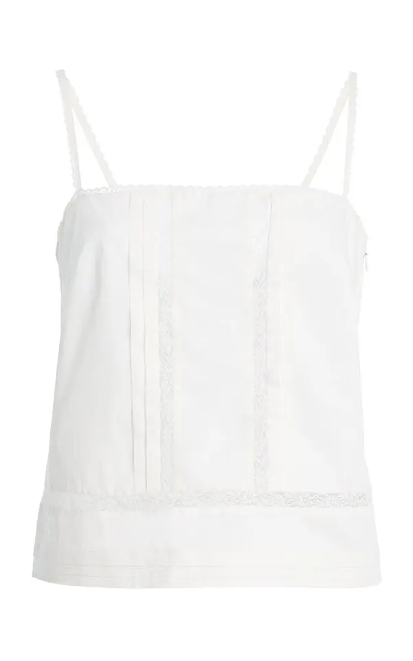 Staud Corinna Cotton Top - White