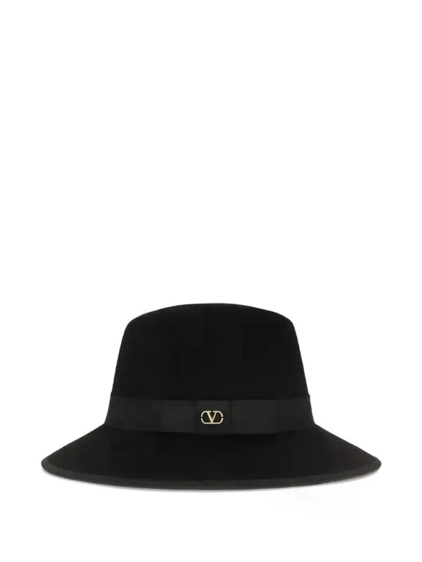 Valentino Garavani Vlogo Fedora Hat - Black