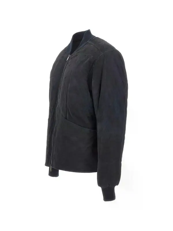 VOLFAGLI FIRENZE Suede Bomber Jacket