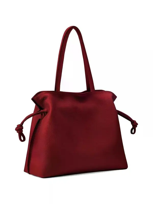 ESIN AKAN Large Emma Leather Tote Bag - Red
