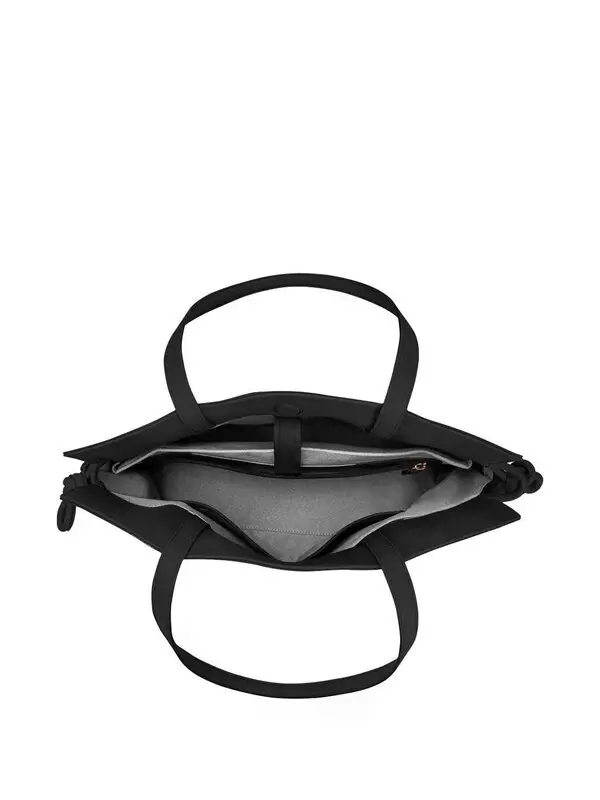 ESIN AKAN Large Emma Leather Tote Bag - Black