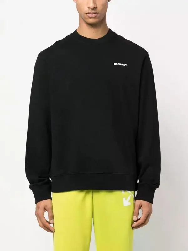 Off-White Logo Print Long Sleeve Sweatshirt