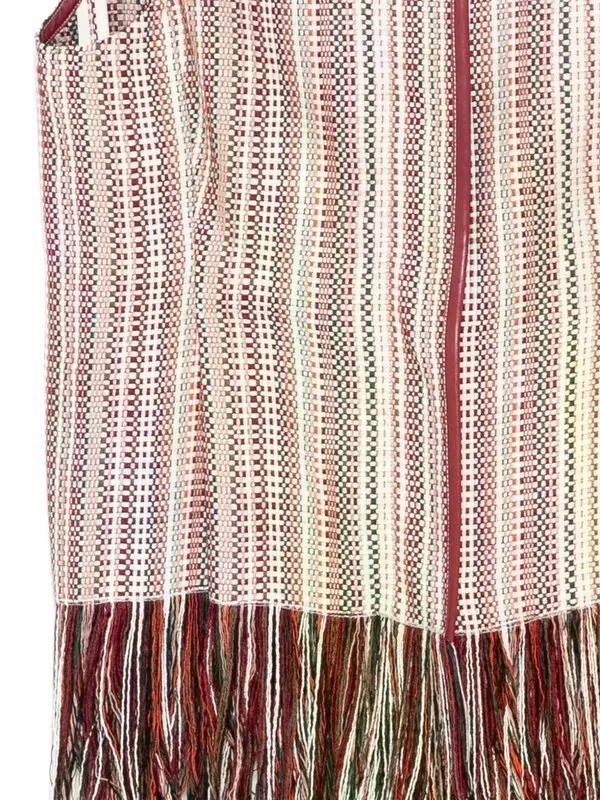 LESS Fringed Vest - Red