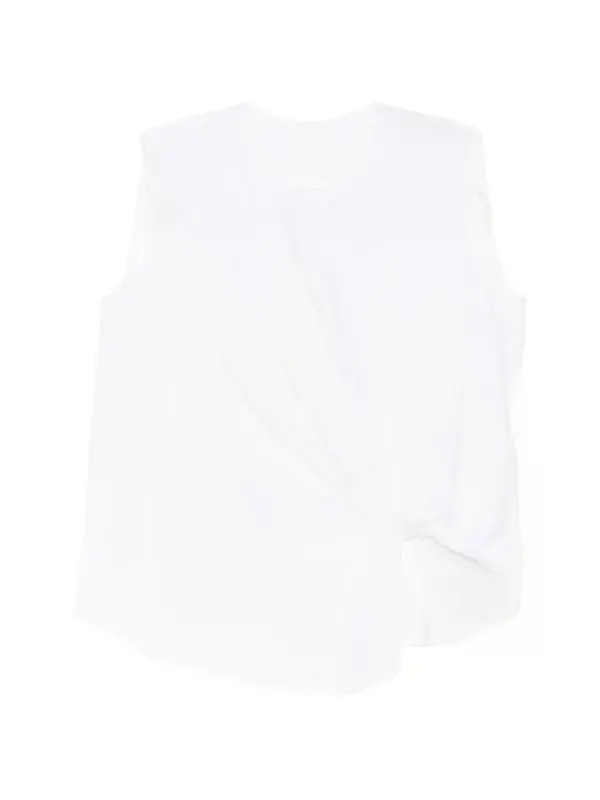 JNBY Sleeveless Draped Top - White