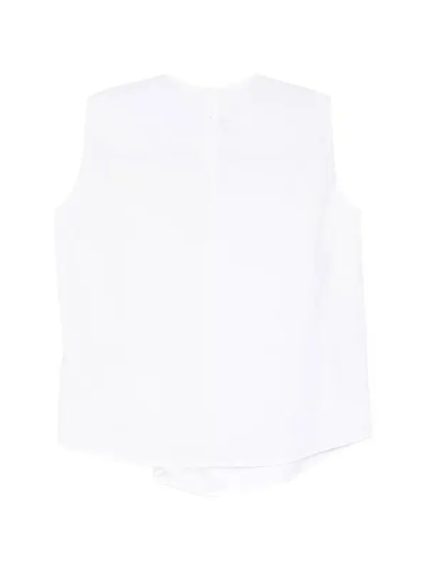 JNBY Sleeveless Draped Top - White