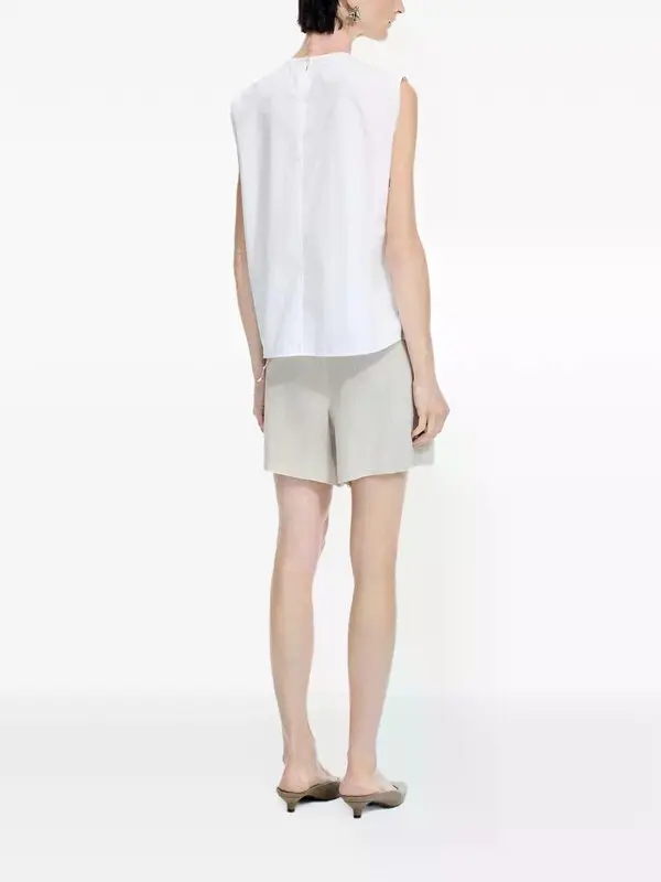 JNBY Sleeveless Draped Top - White