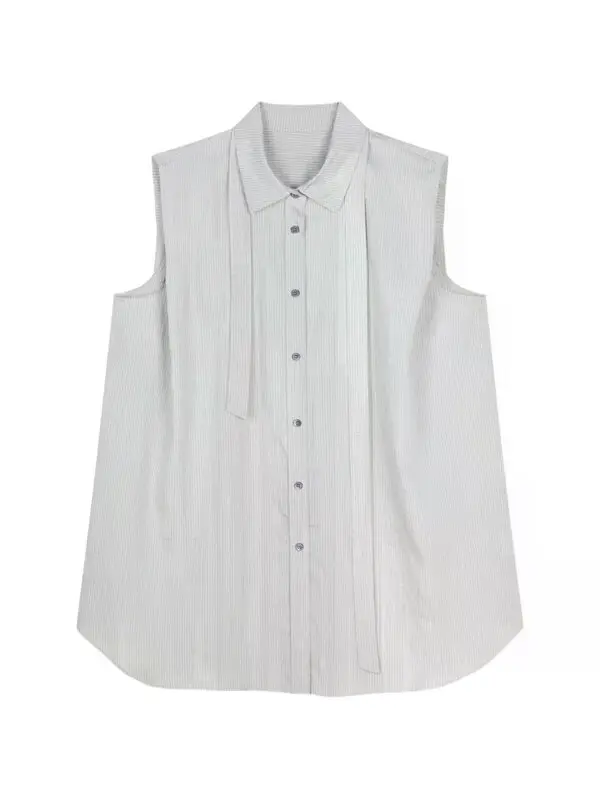 JNBY Striped Sleeveless Shirt - Grey
