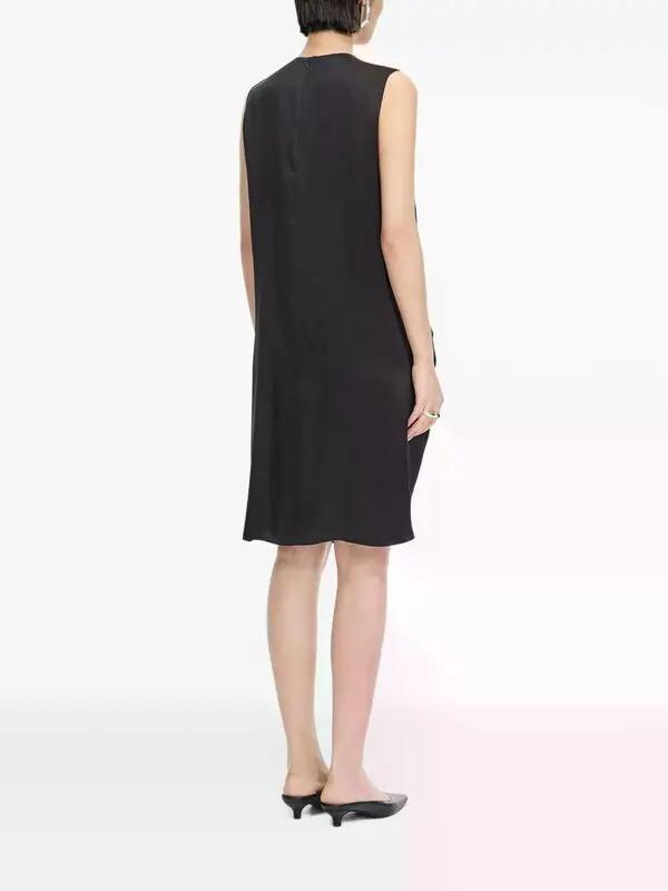 JNBY Twisted Matte-silk Dress - Black