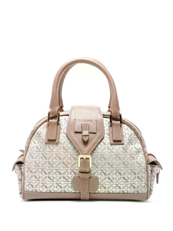 Loewe Anagram Traveler Handbag - Neutrals