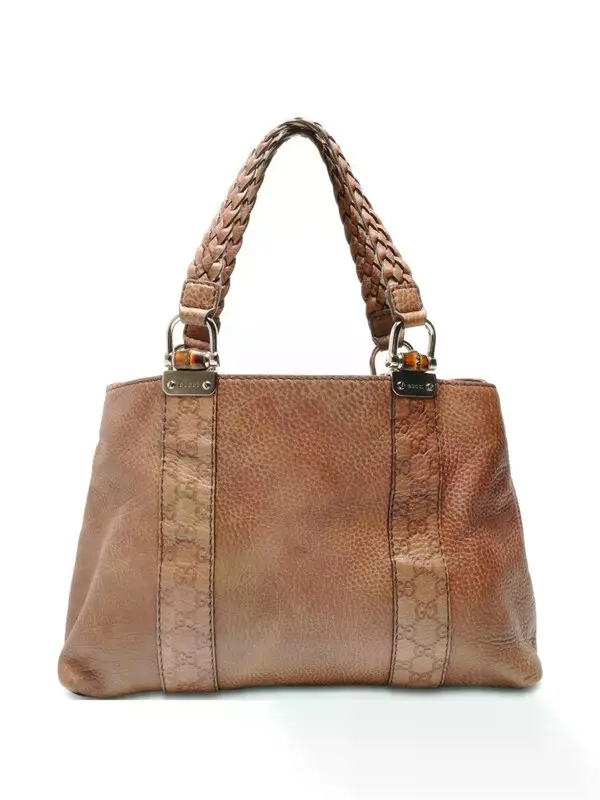Gucci Guccissima Bamboo Tote Bag