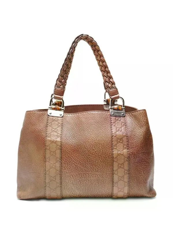 Gucci Guccissima Bamboo Tote Bag