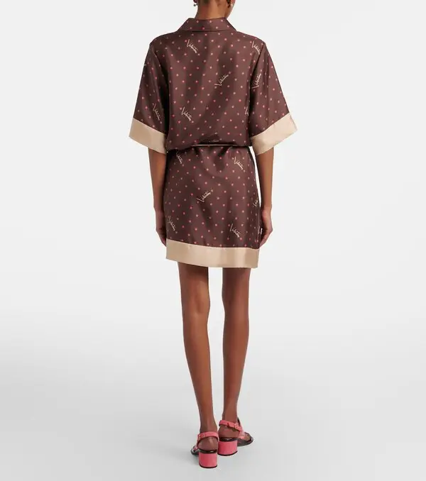 Valentino Garavani Printed Silk Shirt Dress