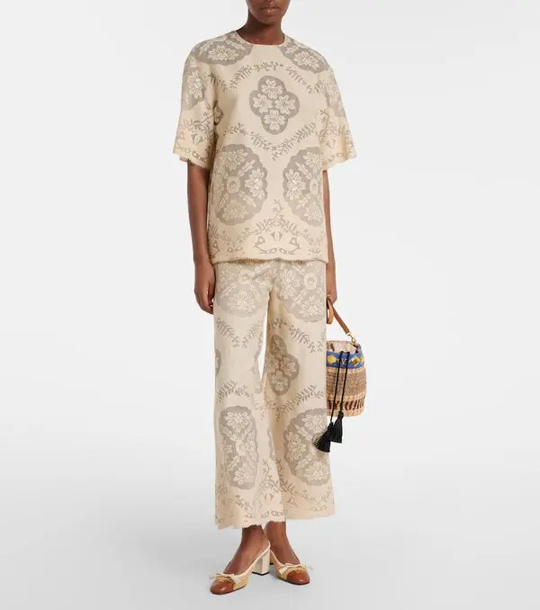 Valentino Garavani Floral Knitted Top