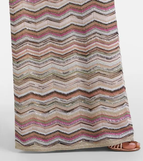 Missoni Zigzag Halterneck Sequin Maxi Dress