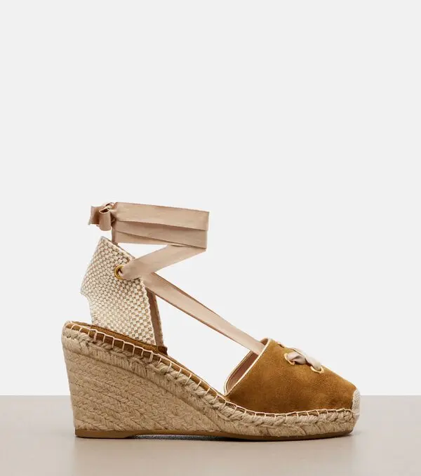 Valentino Garavani Suede Espadrille Wedges