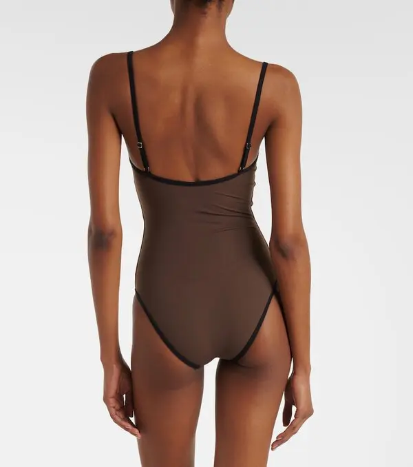 TOTEME Jersey Swimsuit - Brown