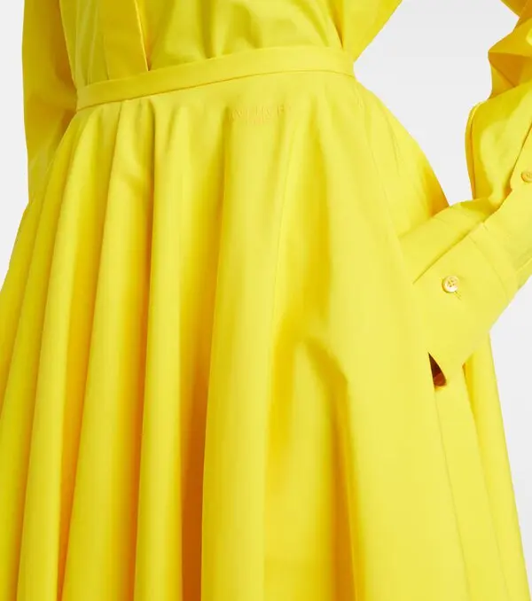 Givenchy Pleated Cotton Midi Skirt