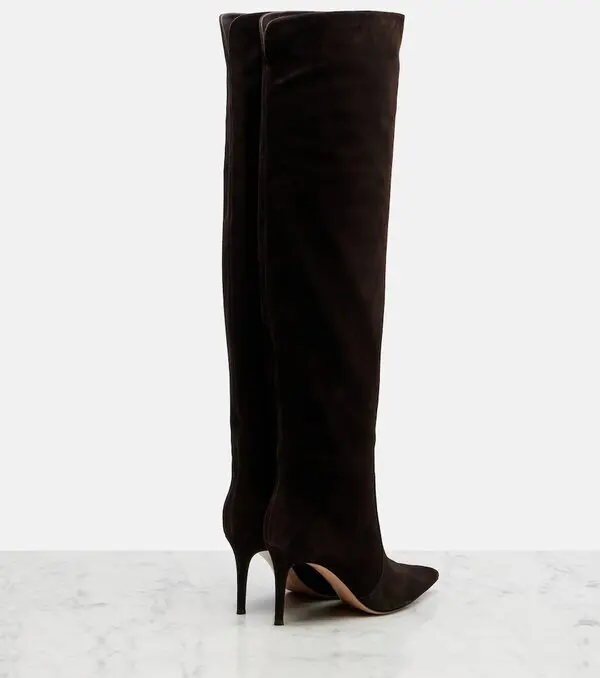 GIANVITO ROSSI Suede Knee-high Boots - Brown