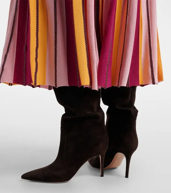 GIANVITO ROSSI Suede Knee-high Boots - Brown