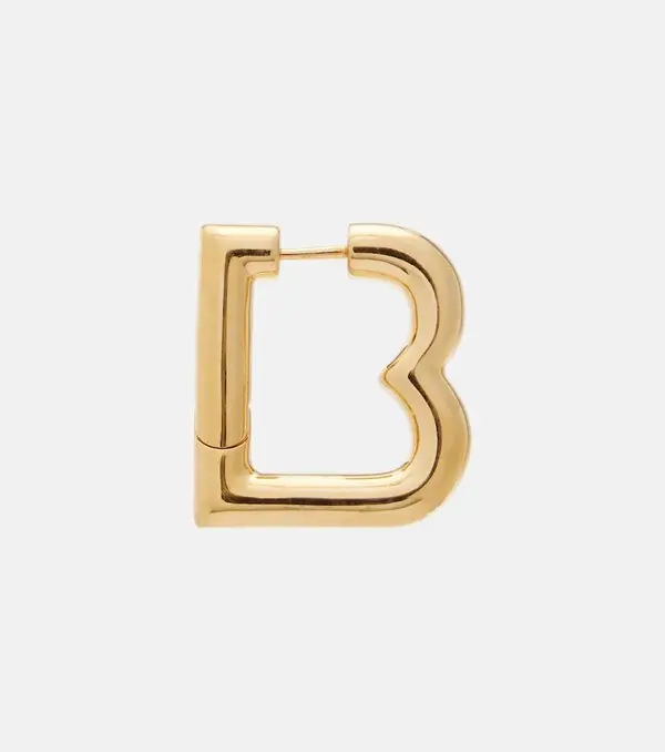 Balenciaga Brass Hoop Earrings