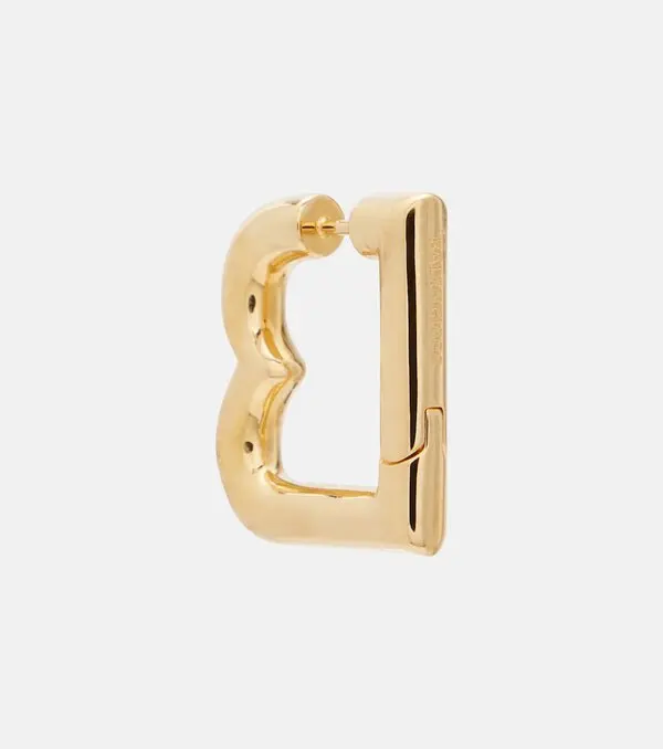 Balenciaga Brass Hoop Earrings
