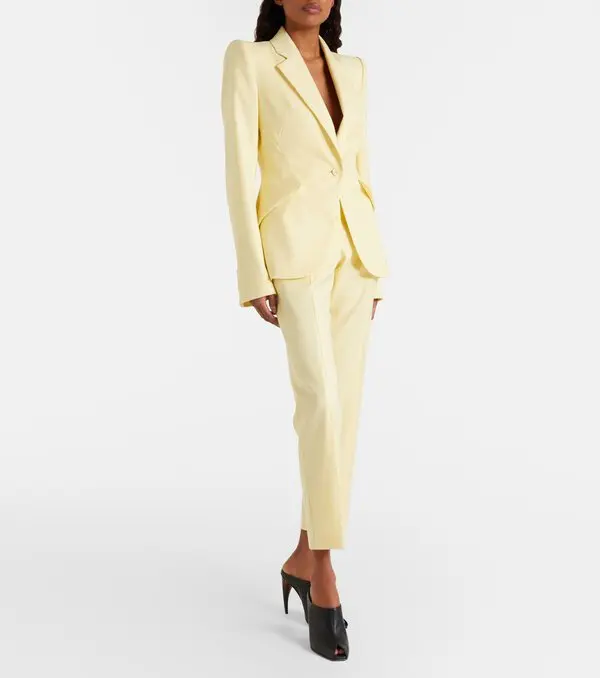 Alexander McQueen Single-breasted Blazer In Wool