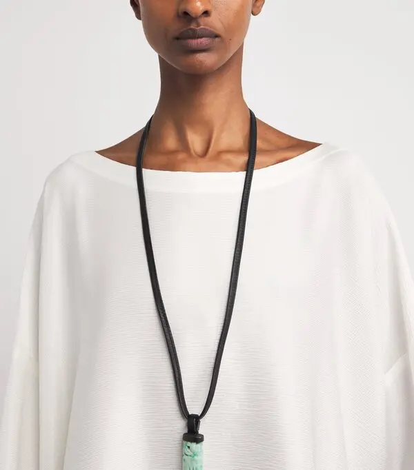 Eskandar Silk Plissé Boatneck Top