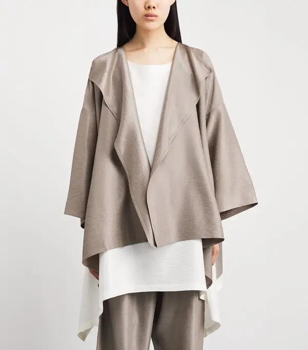 Eskandar Silk Plissé Jacket