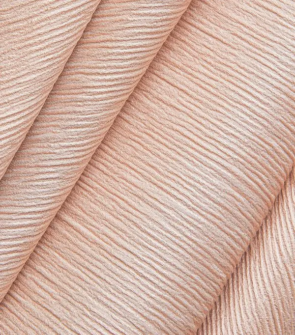 Eskandar Silk Plissé Boatneck Midi Dress