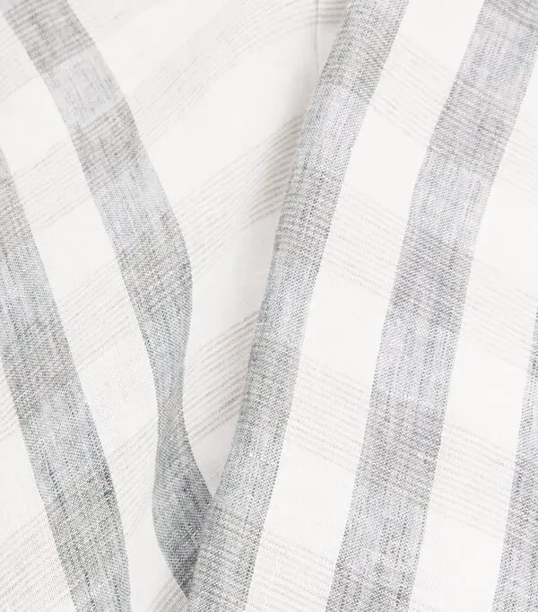 Eskandar Linen Cape Shirt With Asymmetrical Hem