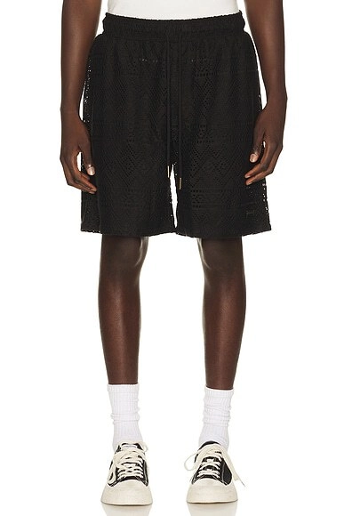 HONOR THE GIFT Pointelle Crochet Drawcord 7 Short