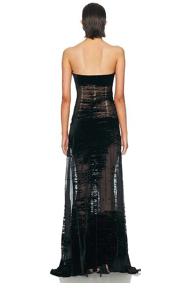 GRACE LING Corseted Glitch Gown