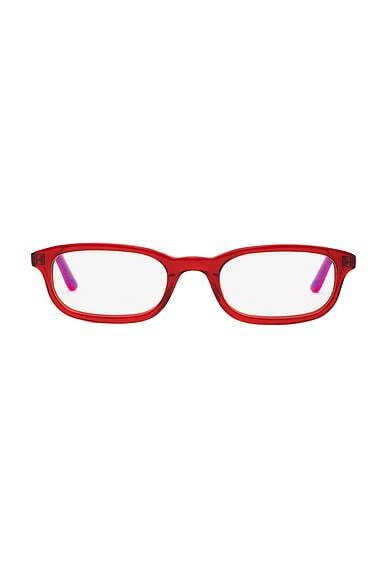 BRU EYEWEAR Flossie Acetate Eyeglasses - Ruby Window