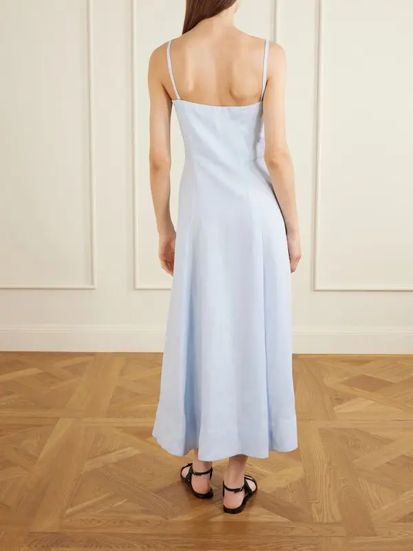 Gabriela Hearst Margritte" Linen Midi Dress