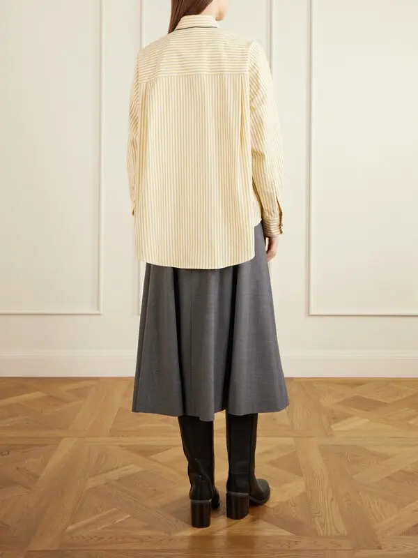 Brunello Cucinelli Striped Cotton-blend Shirt