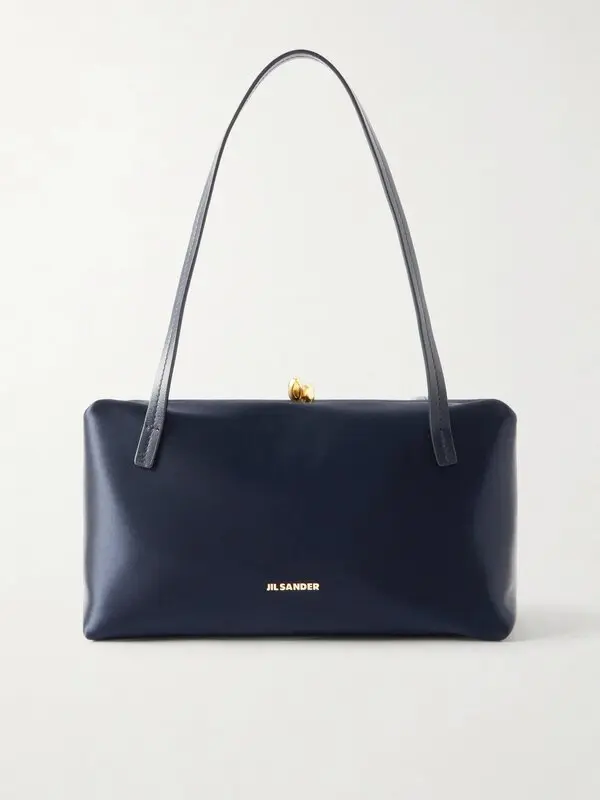 JIL SANDER Goji Pillow Satin Shoulder Bag - Blue