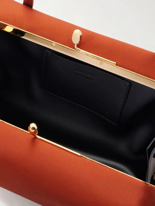 JIL SANDER Goji Pillow Satin Shoulder Bag - Orange