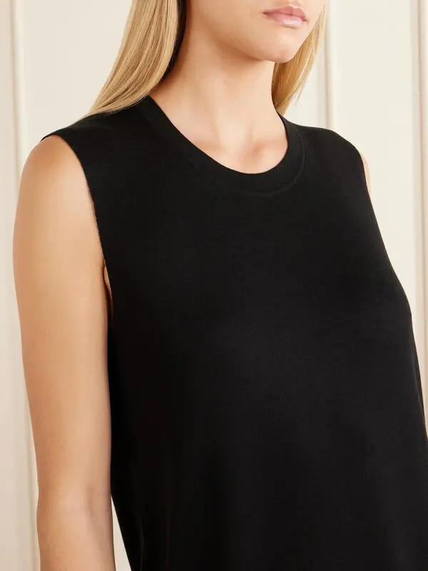 THE ROW Oiva Silk Maxi Dress - Black