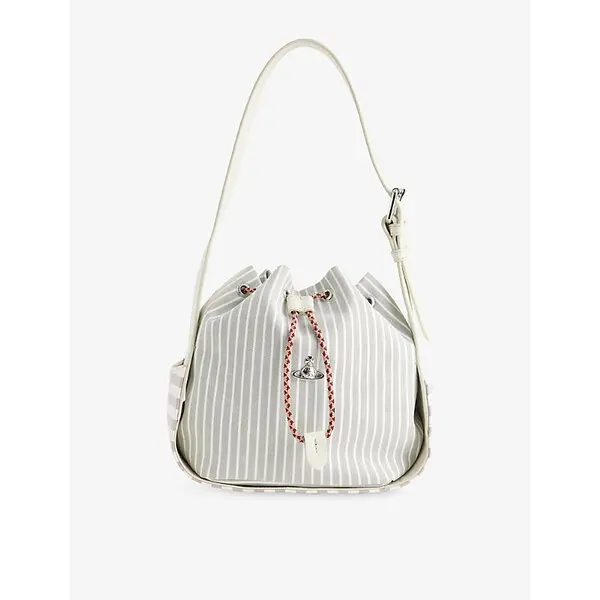 VIVIENNE WESTWOOD Stacey Cotton Bucket Bag - Multi